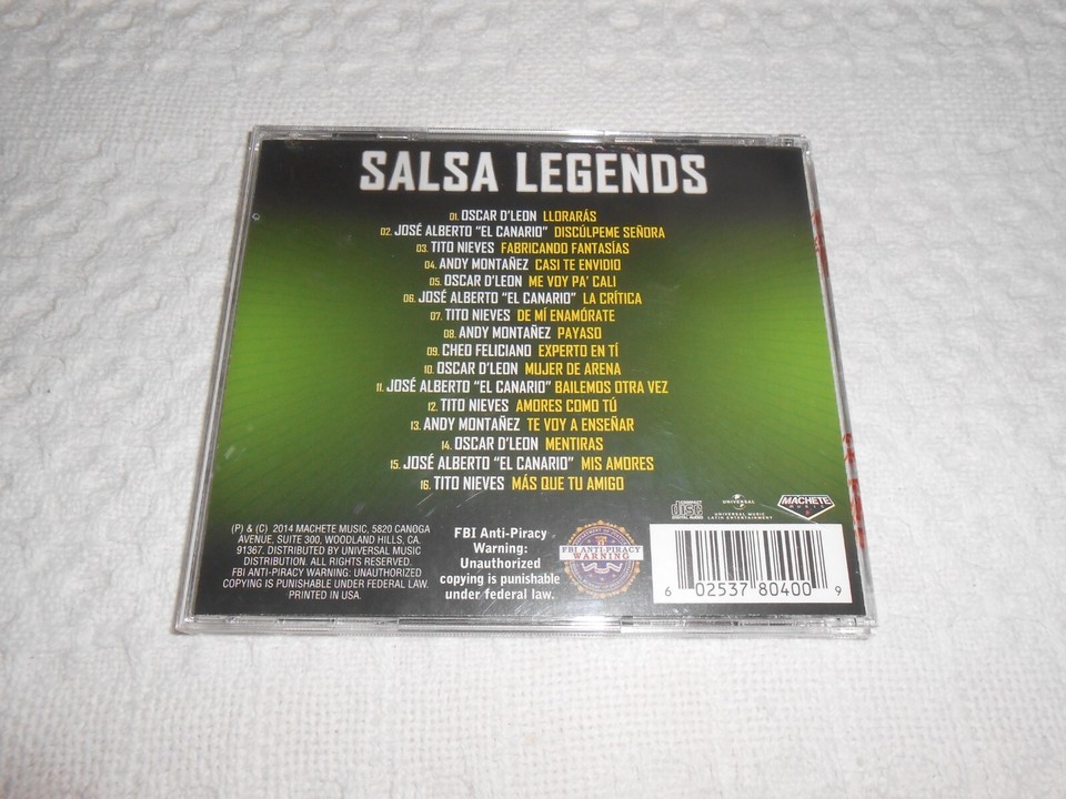 CD- Various Artists: SALSA LEGENDS / tested | eBay