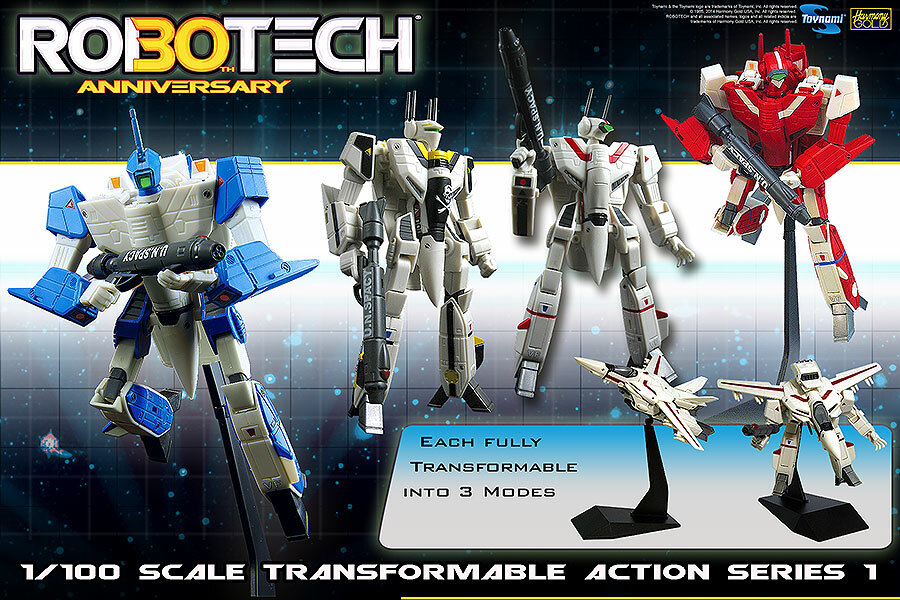 30th Anniversary 1/100 Robotech VF-1 Transformable Set of 4 - NEW Fresh ...