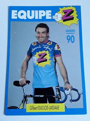 CYCLISME Carte Cycliste GILBERT DUCLOS-LASSALLE Équipe Z 1990 . | eBay