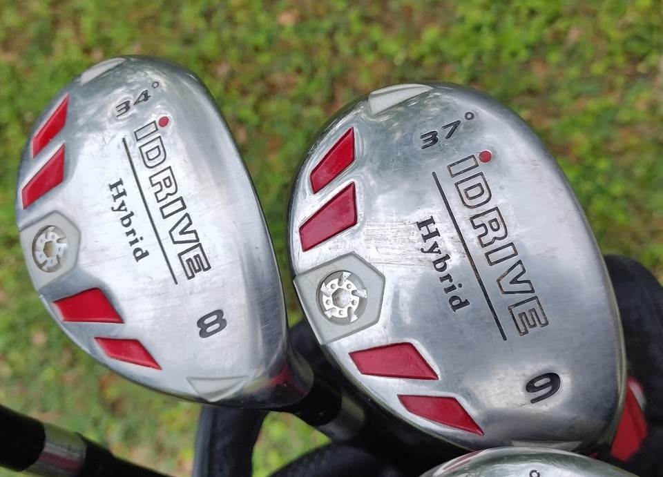 iDrive Hybrid Set 9pc Golf Club Set 3-PW & SW Graphite X-Power Shafts ...