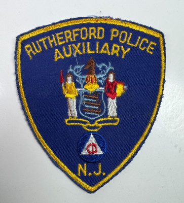Rutherford Police Auxiliary Civil Defense New Jersey NJ Patch G8 | eBay