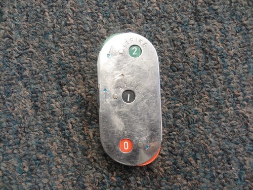 BASEBALL Score Keeper Strike Ball Out Hand Counter **METAL** | eBay