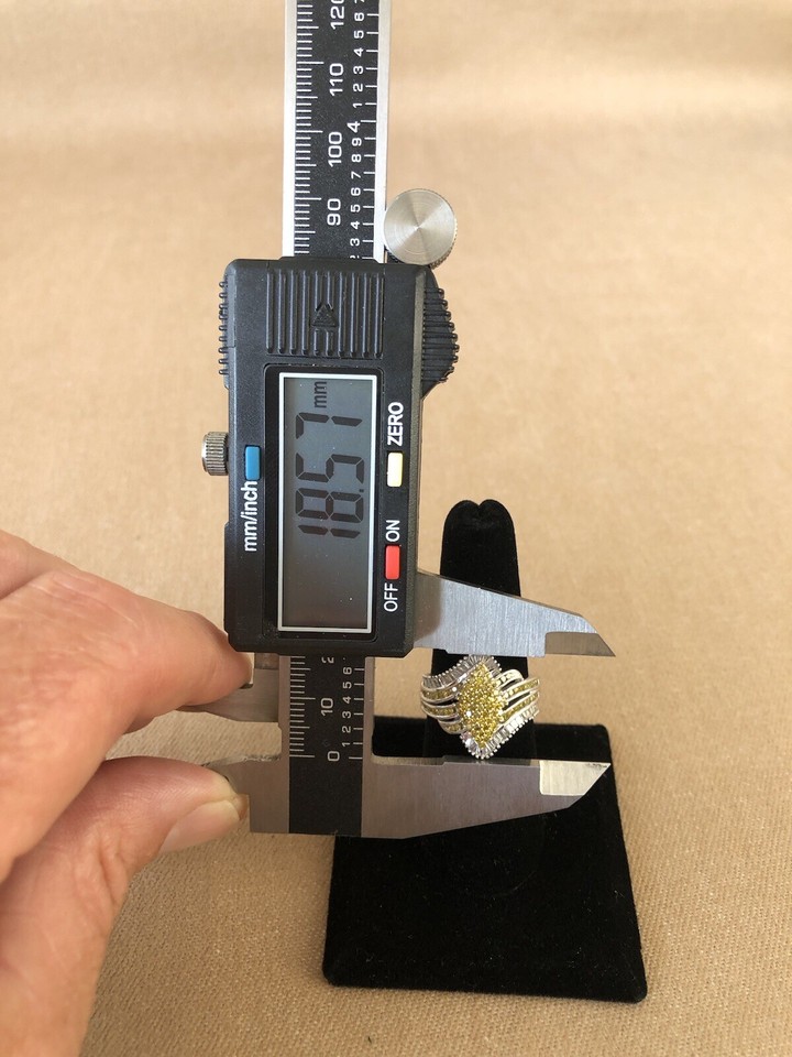 STS Chuck Clemency Yellow And White Diamond Sterling Silver 925 Ring ...