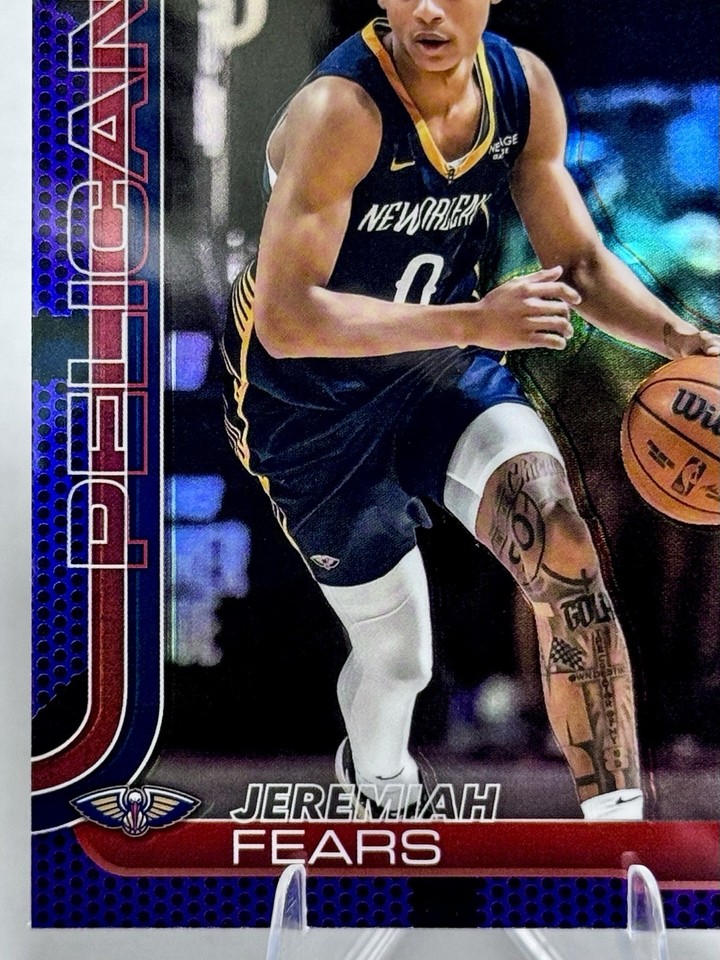 Jeremiah Fears 2025-26 Topps Chrome Purple Refractor RC /75 Basketball ...