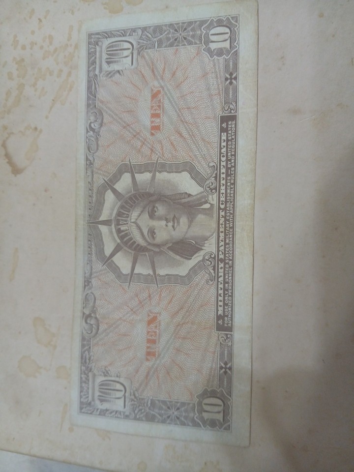 Series 641 $10 Military Pay Certificate Replacement Note . | eBay