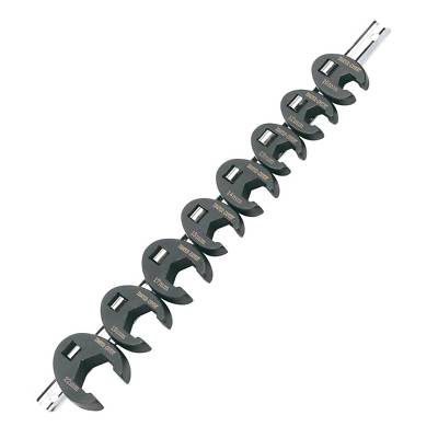 Draper Expert 8 Piece 3/8in Drive Metric Crowfoot Wrench Set 10 - 22mm ...