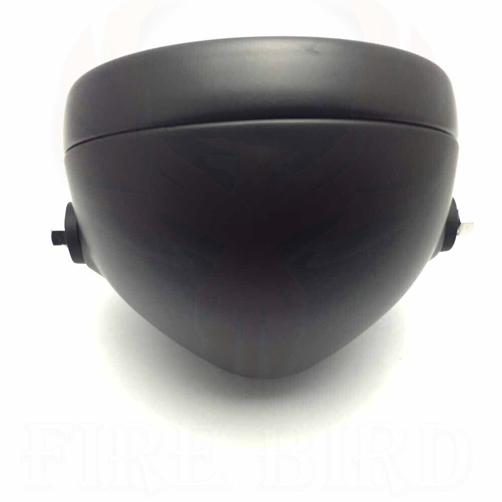 Black Universal 6.5'' 12V Retro Motorcycle LED Headlight Front Lamp For ...