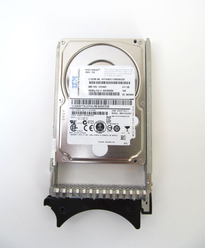 IBM 74Y4897 571GB 10K SAS SFF-1 HDD Hard Drive Disk (IBMi) CCIN 19A3 FC ...