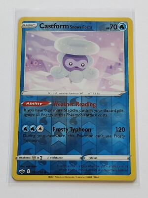 2021 POKEMON CASTFORM SNOWY FORM HOLO TRADING CARD | eBay