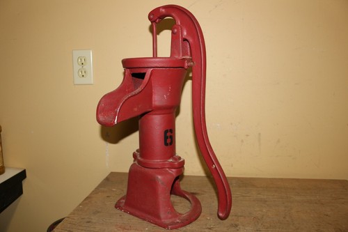 Antique Vintage Cast Iron Farm Kitchen Well Water Hand Pump Garden ...