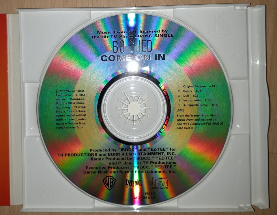 BO-SHED - Come On In - Remix US CD Single RAP Hip Hop QUEEN LATIFAH ...