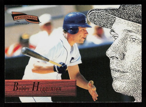 1996 Pinnacle Aficionado Bobby Higginson #146 Detroit Tigers Baseball ...