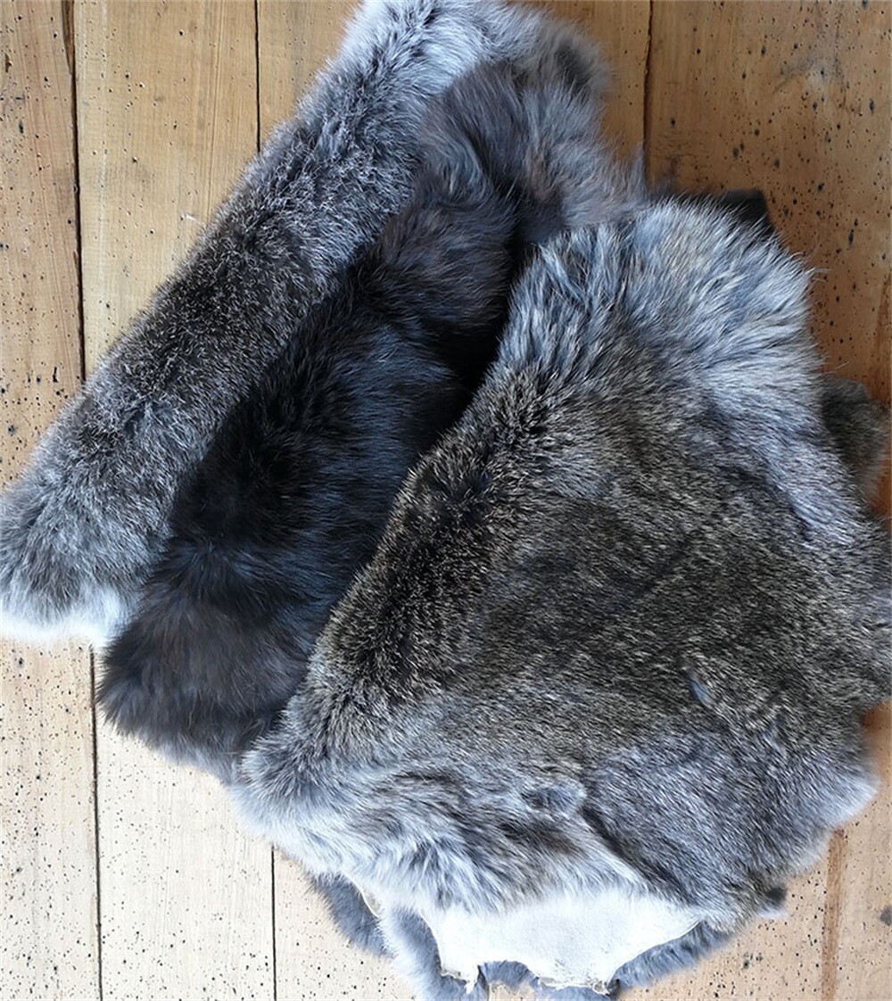 Rabbit Fur Pelt Natural Assorted Earth Tones Fur Skin Tanned Hides 9 ...