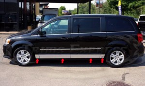 fits 2008-2018 Dodge Grand Caravan Rocker Panel Trim Body Side Molding ...