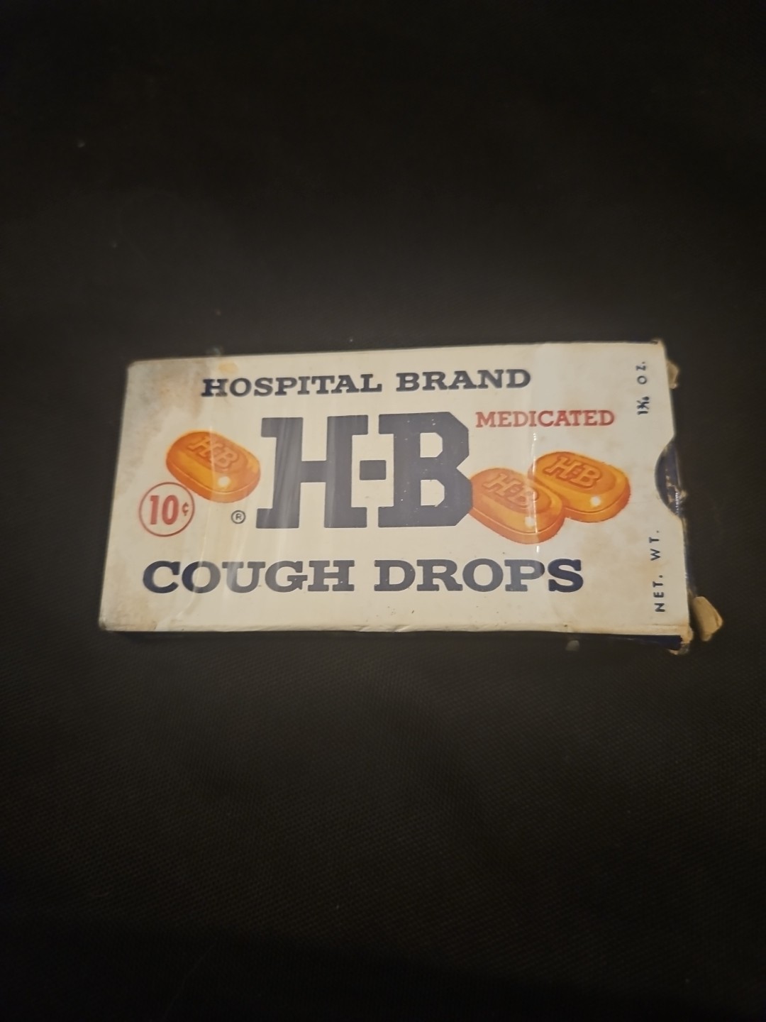 Antique Hospital Brand Medicated Cough Drops With Old Drops In It | eBay