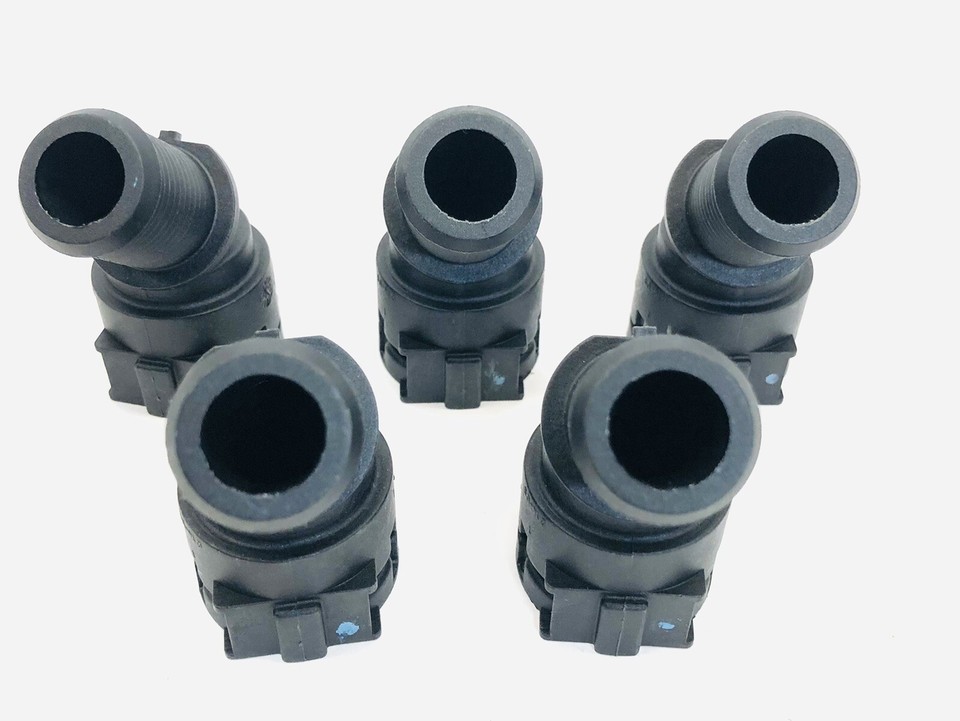 LOT OF 5 QUICK CONNECTOR ELBOW PA66 GF30 - 45° DEGREE (CLIPS NOT ...