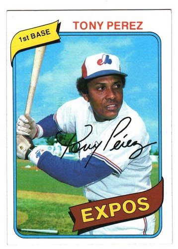 1980 Topps #125 Tony Perez, Montreal Expos | eBay