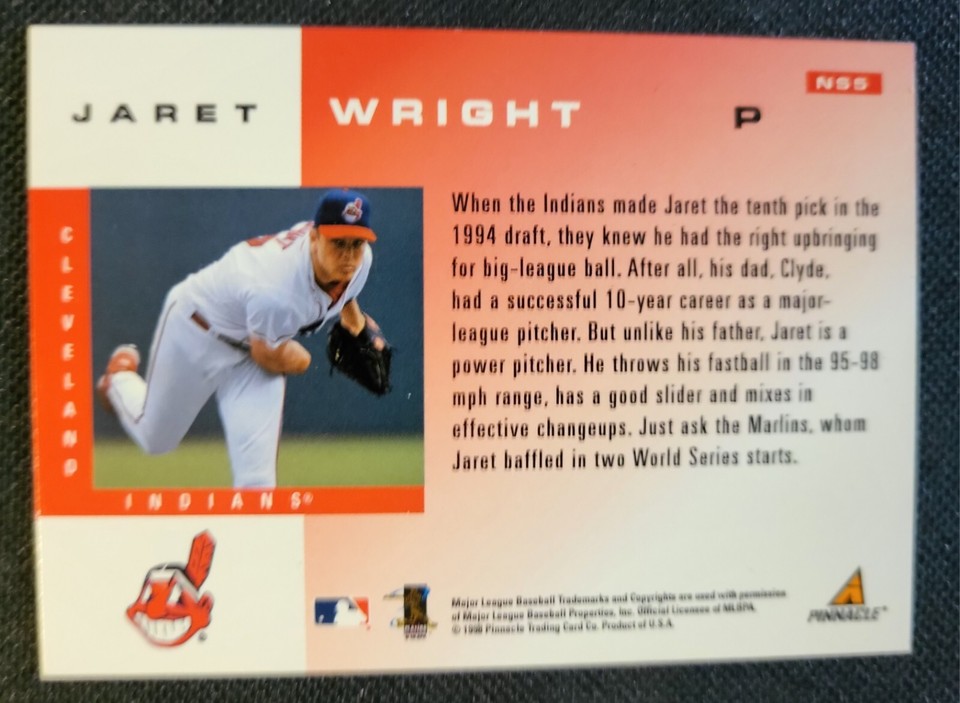 1998 Score Diamond New Season RC Jaret Wright Baseball Card - Cleveland ...