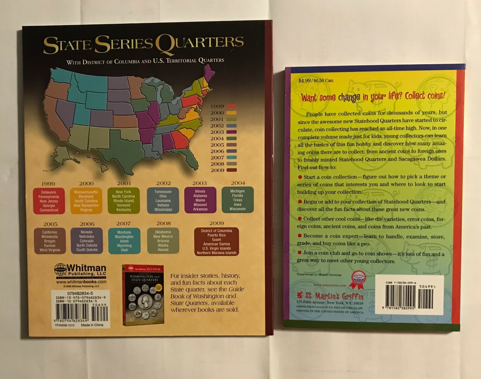 State Quarters 1999-2009 DELUXE EDITION Coin Folder & KIDS GUIDE BOOK ...