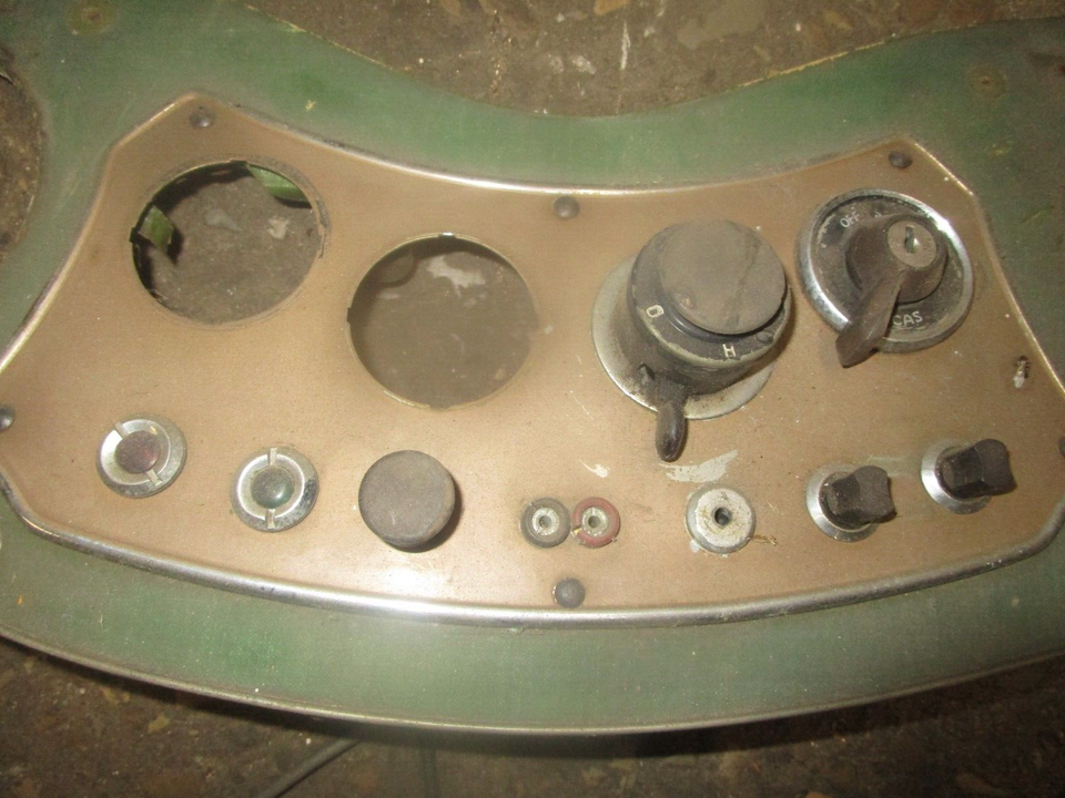 MG TD Dashboard Dash Panel Green and Bronze with Switches Trim Lamps ...