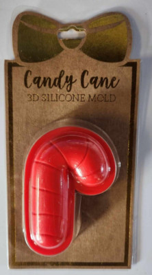 Christmas Candy Cane 3D Silicone Mold Red Dishwasher & Microwave Safe ...