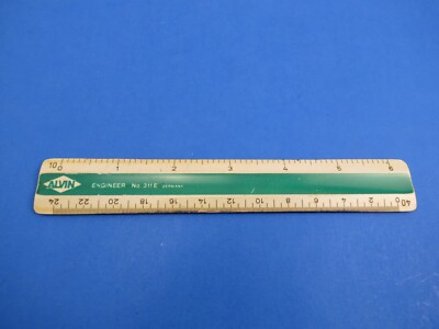 Vintage Alvin No. 311E Engineers’ Pocket Scale Ruler 6" German | eBay