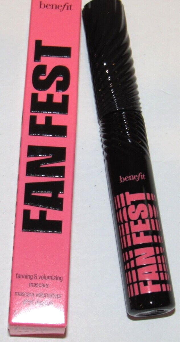 Benefit Fan Fest Fanning & Volumizing Mascara HYPER BLACK 0.3 Oz Full ...