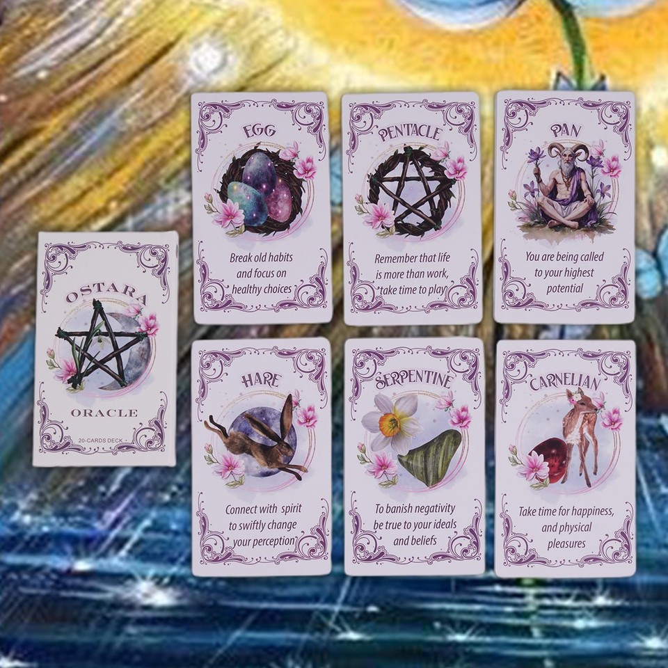 Oracle Cards English Oracle Cards for Beginners 20 Sheets Spiritual top ...