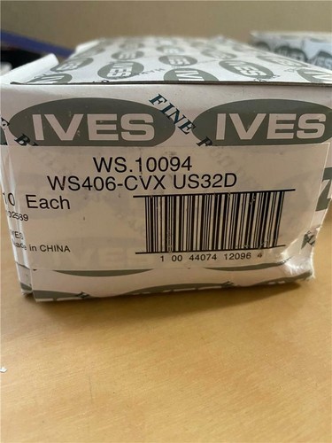 NEW LOT OF 10 IVES WS406/407CVX US32D Satin Stainless Steel Wall Mount ...
