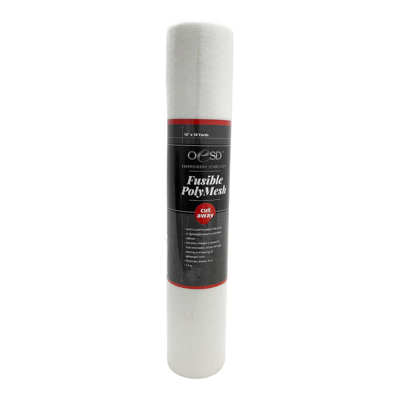 OESD Fusible Polymesh Cut Away Stabilizer - 15" x 10yd - White for sale ...