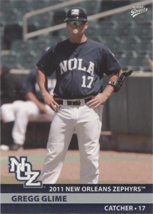 2011 MultiAd Sports New Orleans Zephyrs - Gregg Glime #11 (RC) for sale ...