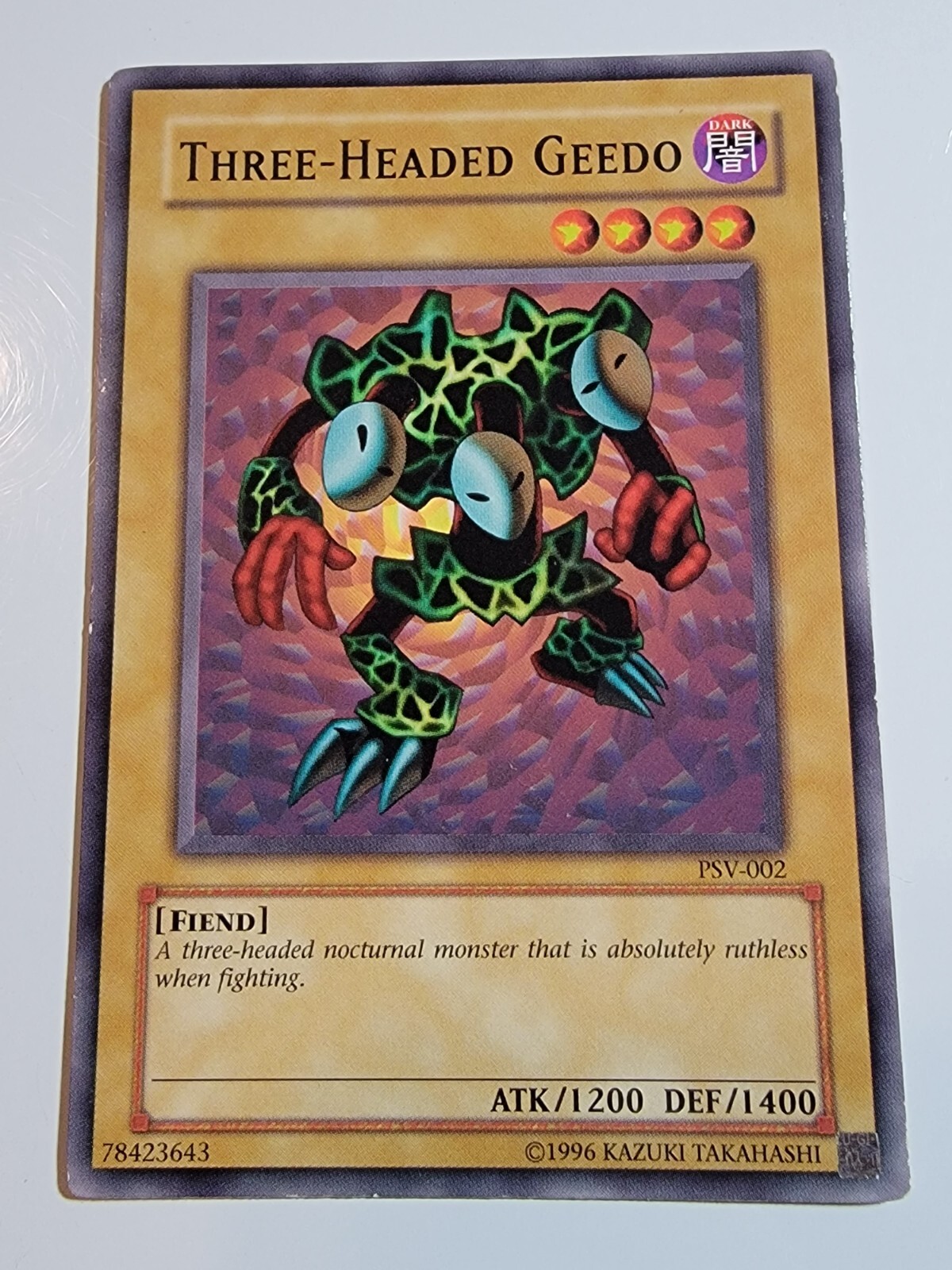 Three-Headed Geedo PSV-002 Common Unlimited Yugioh | eBay