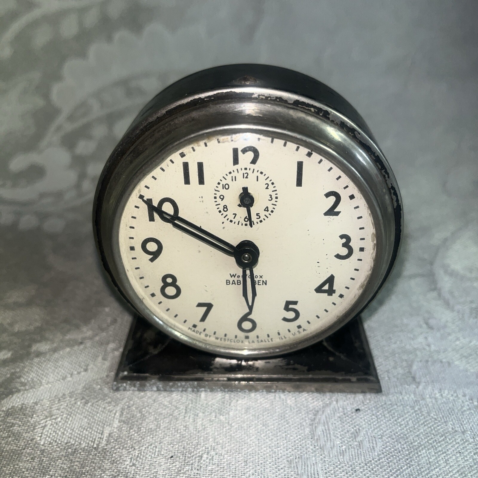 1931 Black Westclox Style 3 61L Baby Ben Wind Up Alarm Clock Parts ...