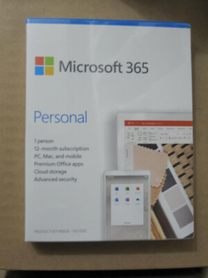 MICROSOFT OFFICE 365 (2021) PERSONAL BOX - 5 DEVICES - 1 YEAR - 1 USER ...