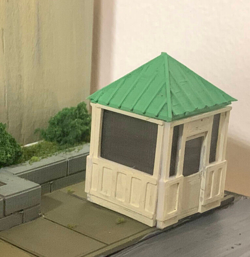 HO / H0 Scale Security Guard Shack or Shed White-unpainted | eBay