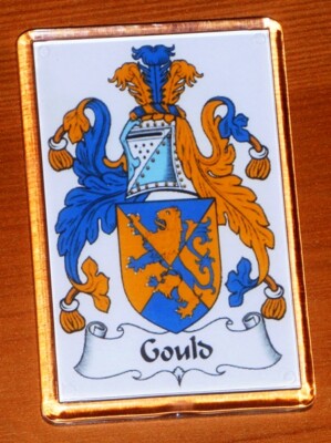 Gould Family Coat of Arms Name Crest Fridge Magnet | eBay UK