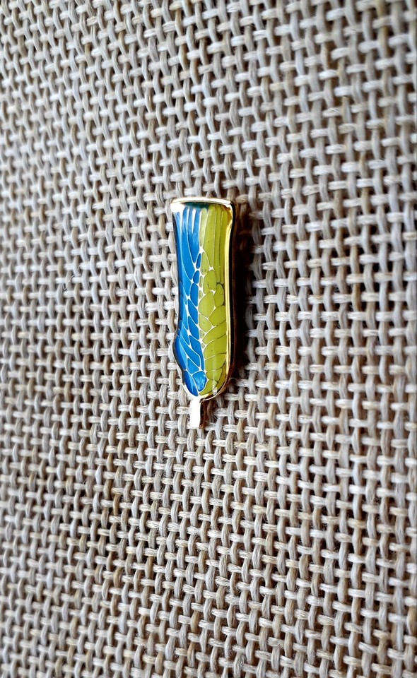 Lapel Pin Wheat ear Wheat cone Gold Christmas Present Gift Box ...