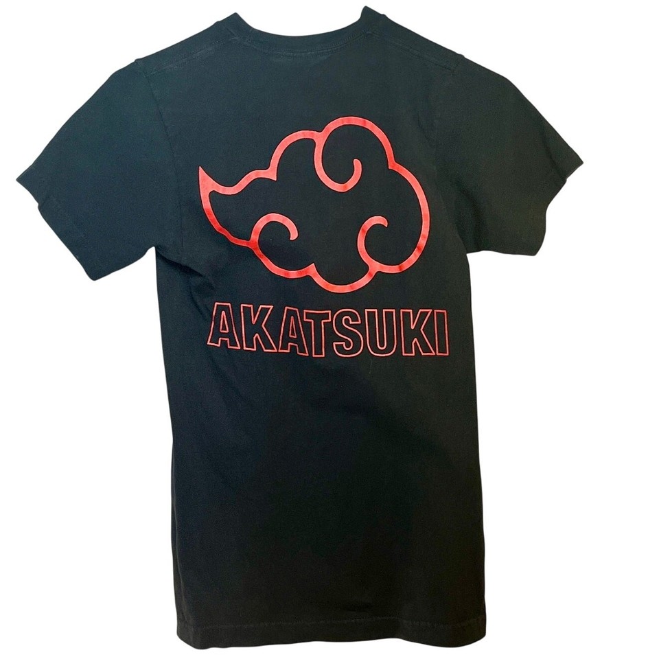 Naruto Shippuden T-Shirt Chibi Akatsuki Cast W/ Names Men's XS Cotton ...