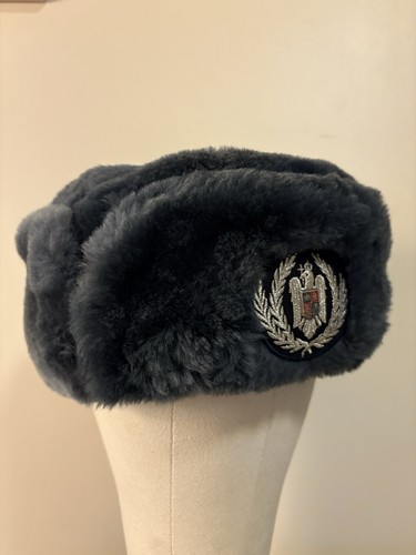 Romanian Military Police Ushanka Fur Cap Men’s Hat - Size 59 | eBay