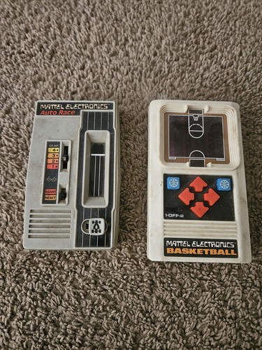 Lot Of 2 Vintage Mattel Electronics Games 70s Auto Race And Basketball ...
