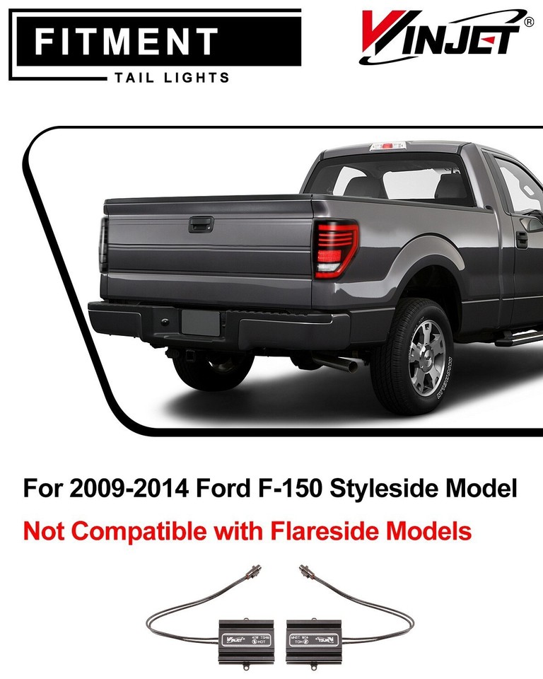 Sequential LED Tail Lights For 2009-2014 Ford F150 F-150 Pickup Smoke ...