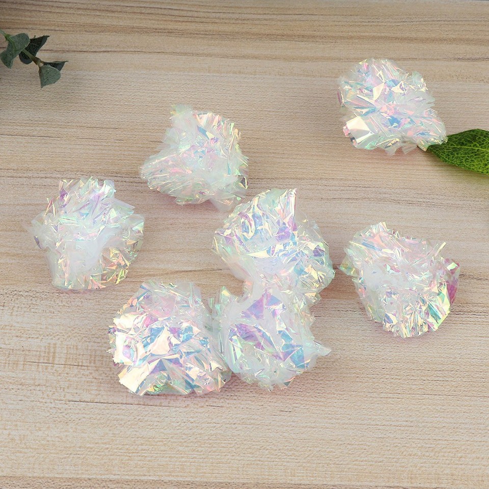 15Pcs Cat Toy Ringing Paper Balls Interactive Cats Toy Candy Colored ...