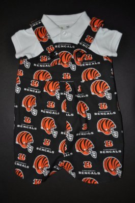 NFL Cincinnati Bengals Baby Infant Toddler Boys Jumper Overalls *You ...