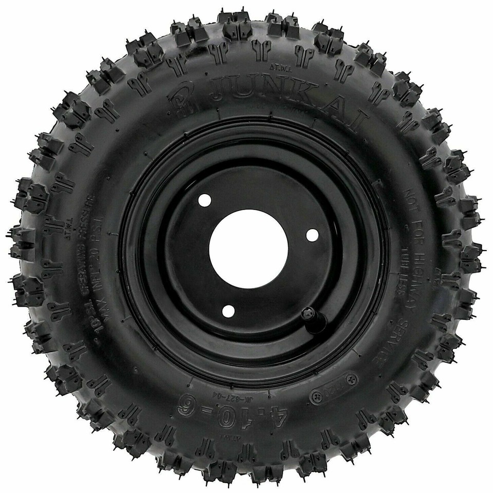 2pc 6" inch 4.10-6 410-6 Wheel Tire Rim + Spindle Hub for Go kart Quad ...
