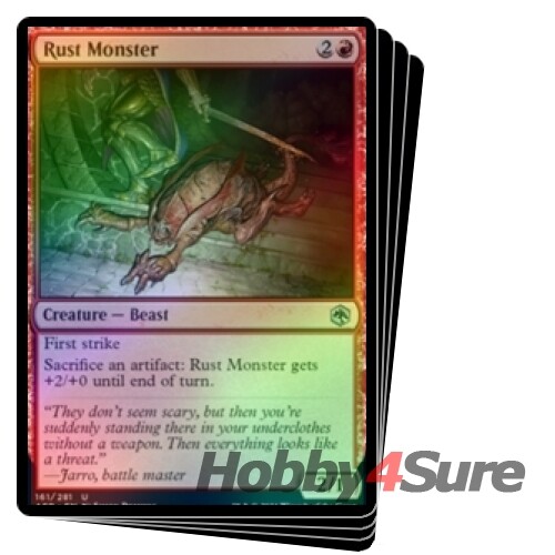 Foil Rust Monster X4 M/NM Magic MTG Adventures In The Forgotten Realms ...