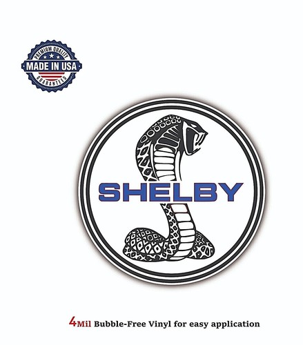 SHELBY COBRA FORD VINYL DECAL STICKER CAR TRUCK BUMPER 4MIL BUBBLE FREE ...
