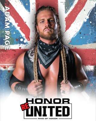 Official ROH Ring of Honor / NJPW - Adam "Hangman" Page 2018 August UK ...