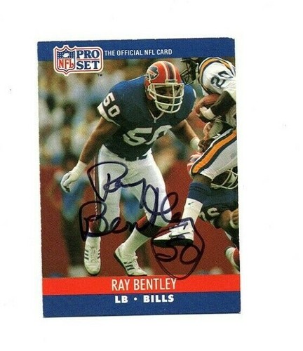 Ray Bentley Buffalo Bills signed autograph 1990 Pro Set football card ...