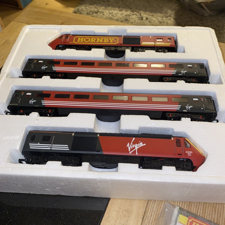 HORNBY VIRGIN TRAINS 125 ELECTRIC TRAIN SET 00 GUAGE BOXED AND COMPLETE ...