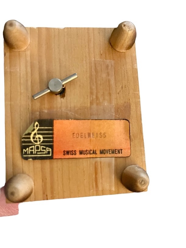 Hand Painted Wooden Musical Trinket Box Plays Edelweiss ~Made in Italy ...